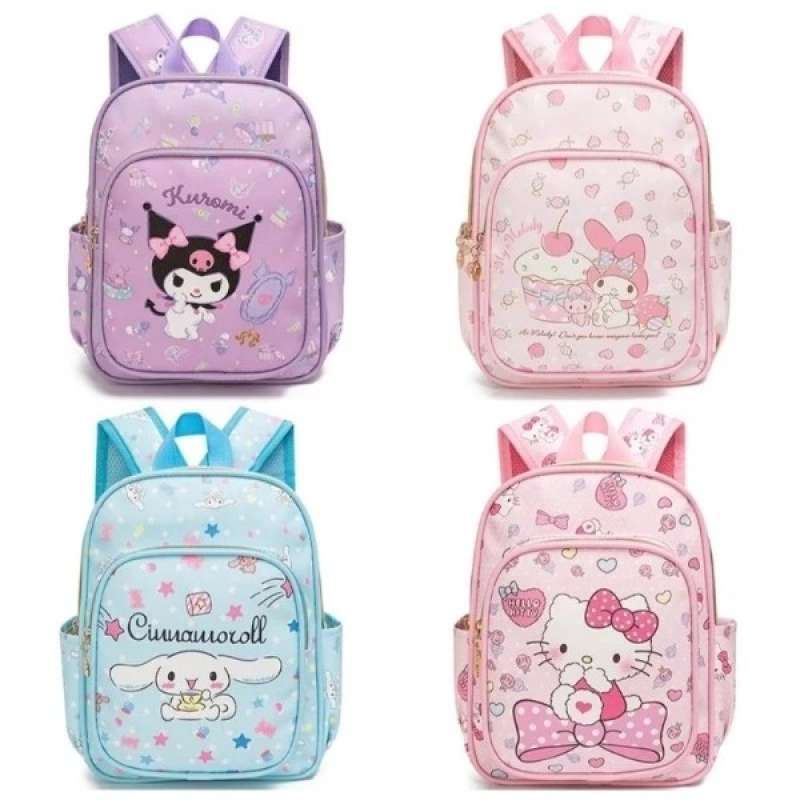 Promo Tas ransel anak sekolah hello kitty, cinnamoroll, kuromi, melody ...