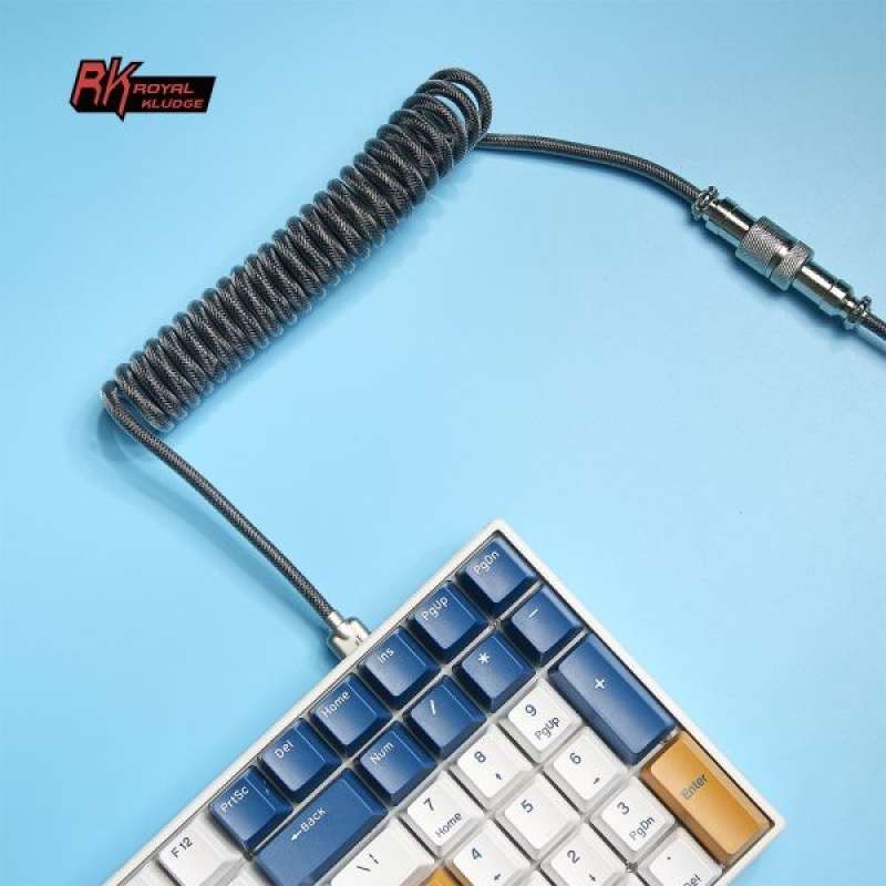 Promo Coiled Cable Type C Mechanical Keyboard By Royal Kludge Diskon 9% ...