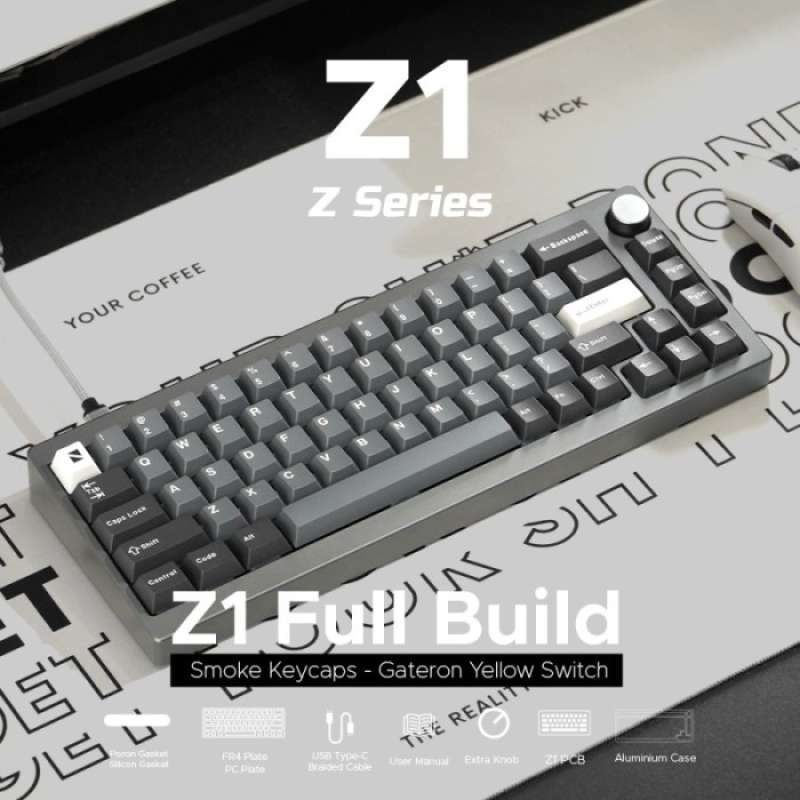 Promo Noir Z1 65% Aluminium Custom Mechanical Keyboard - Full Build ...