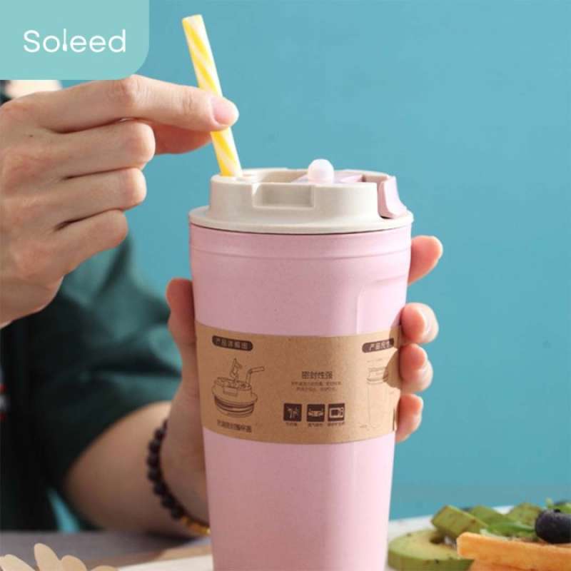 Promo Tumbler Kopi Teh Juice 420ml Fiber Bambu Pp Botol Minum Eco ...