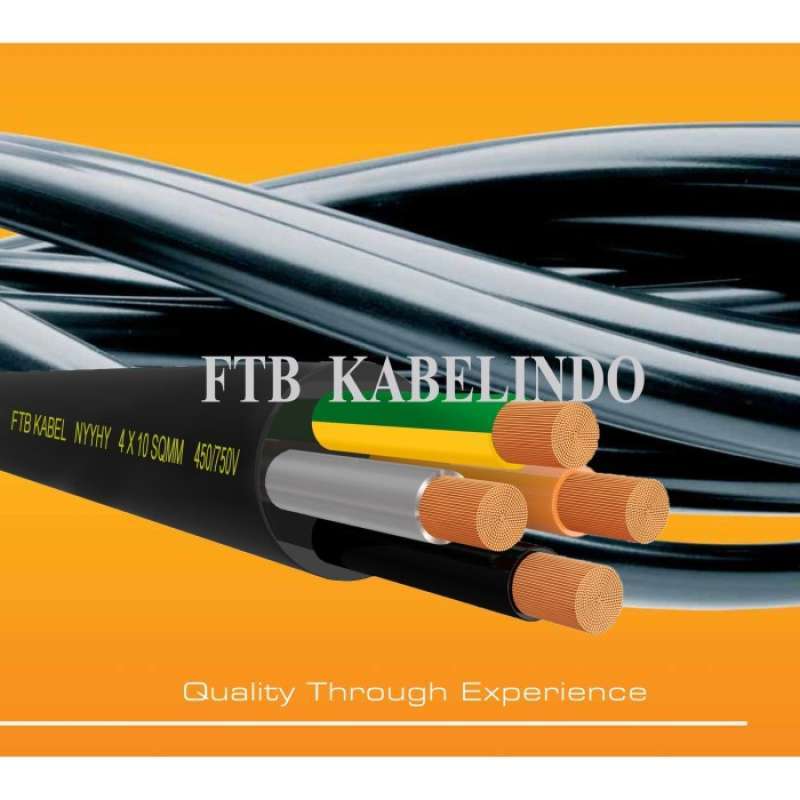 Promo Ftb Kabel Nyyhy 4x10 Sqmm Zr-rvv 4x10mm Nyshy 4x10 450/750v 50m Roll Diskon 23% Di Seller ...