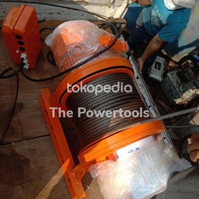 Promo NAGASAKI Electric Hoist Winch 5 Ton x 100 Meter Katrol Listrik ...