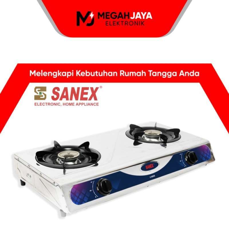 Promo SANEX KOMPOR STAINLESS STEEL K608S / K-608 S / K 608 S (2 TUNGKU) Diskon 23% di Seller ...