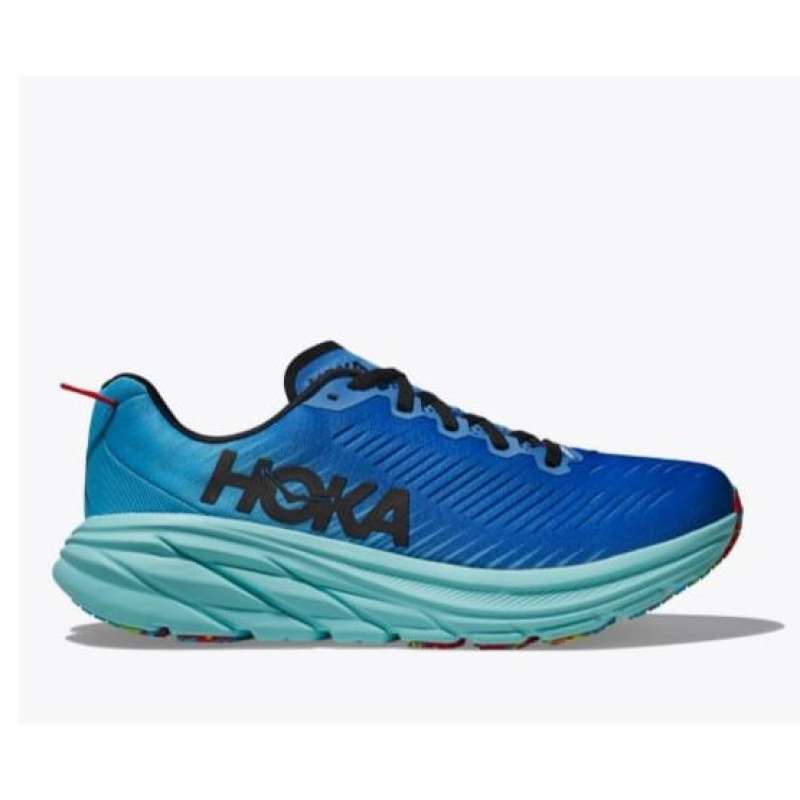 Jual Hoka Rincon 3 Mens Road Running Shoes - Virtual Blue / Swim Day ...