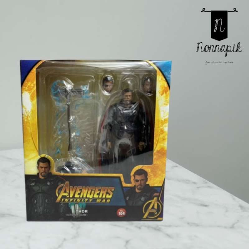 Promo Figure Mafex Thor Avengers Infinity War SHF Action Figure Marvel ...