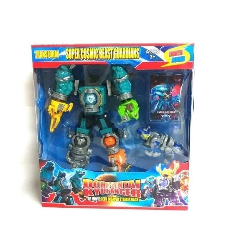 Promo uchu sentai kyuranger cerberios power ranger mega zord kyu robot ...