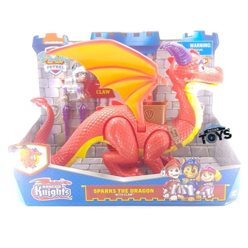 Promo Paw Patrol Rescue Knights Sparks The Dragon And Wings Pup Claw ...