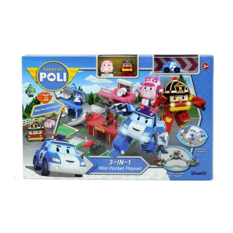 Promo Robocar Poli 3 in 1 Mini Pocket Playset 83376 Mainan Anak Diskon ...