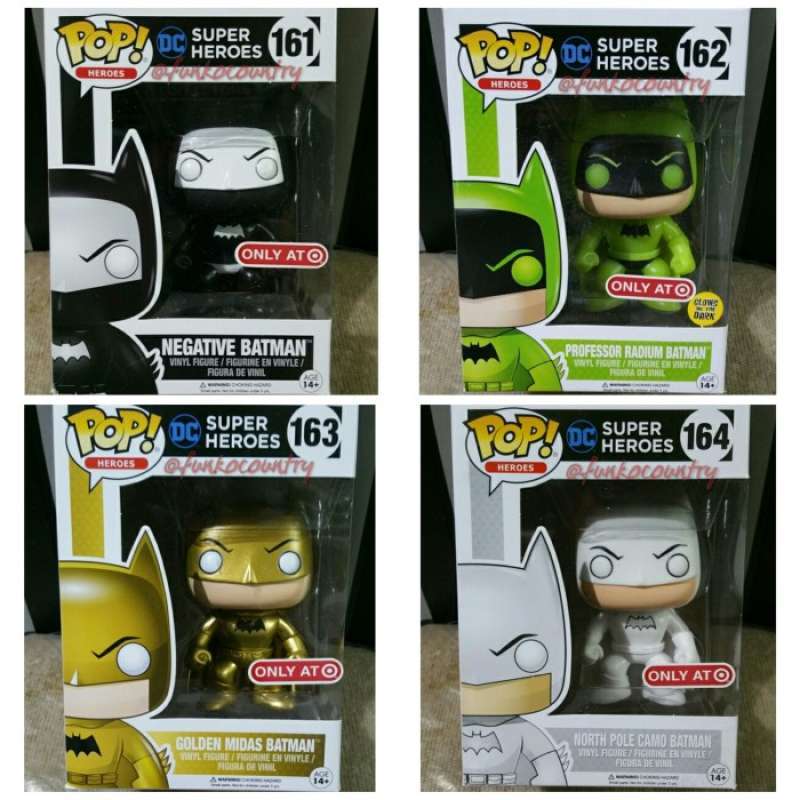Promo Pop Batman 4 Series Negative Professor Radium Midas North Pole ...