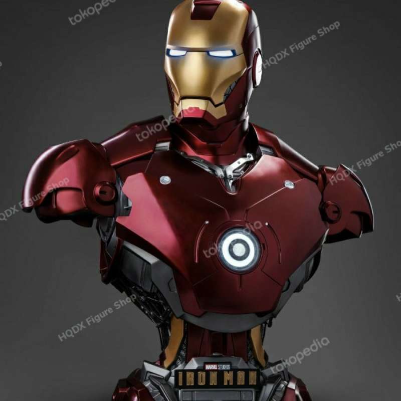 Promo Resin Queen Studio Life Size Bust Iron Man Mark 3 Diskon 23% di ...