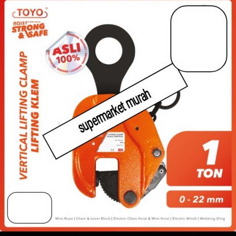 Promo Vertical Lifting Clamp 1 Ton Toyo Diskon 23% Di Seller Rabatan ...