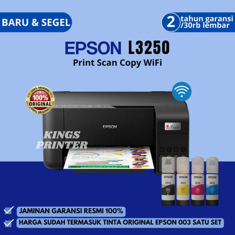 Promo Printer Epson Ecotank L3250 A4+ WiFi Print Scan Copy Garansi ...