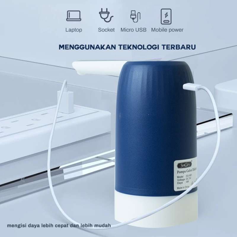 Promo SHIGEN POMPA GALON ELEKTRIK AUTOMATIC HYDROPUMP SG-881 Diskon 2% ...