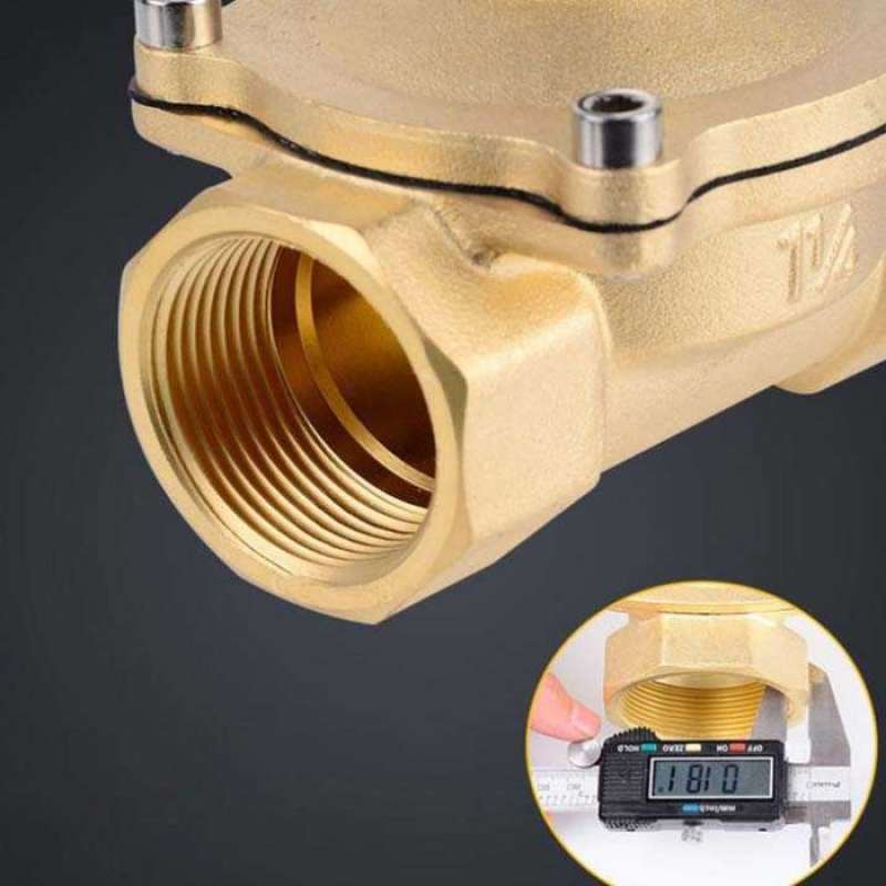 Promo SOLENOID VALVE ELEKTRIK KUNINGAN KERAN AIR OTOMATIS 220V TAHAN ...