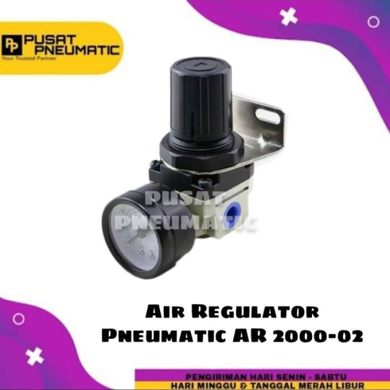 Promo Ar 2000-02 Regulator Pneumatic / Regulator Angin 1/4 Ar2000-02 ...