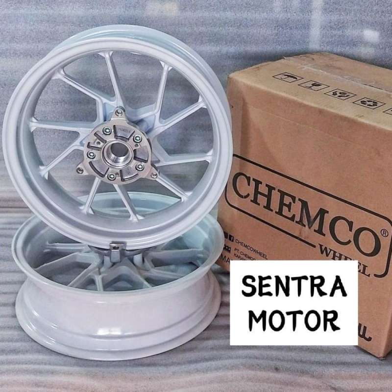 Jual Velg Racing NMAX New 2020 Chemco Velg Racing Tapak Lebar - Putih ...