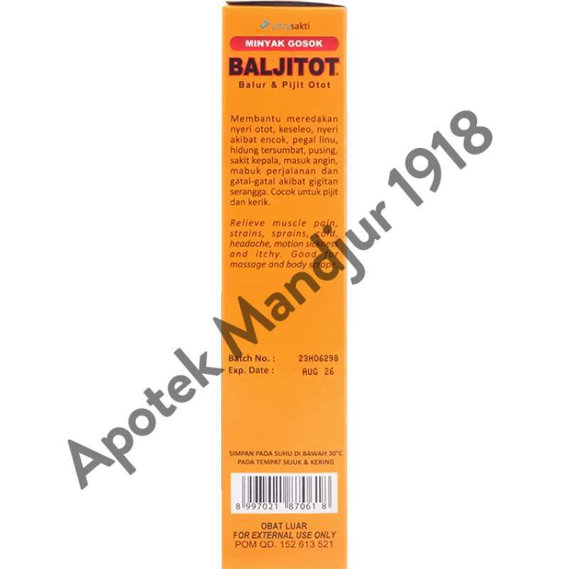 Jual Baljitot Minyak Gosok 50 mL - Meredakan Nyeri Otot dan Pegal Linu ...