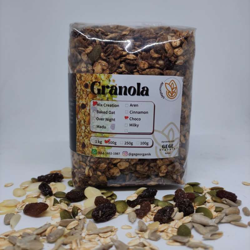 Promo 1kg Homemade Granola Mix Creation Isi Lebih Lengkap 5 Varian Rasa ...