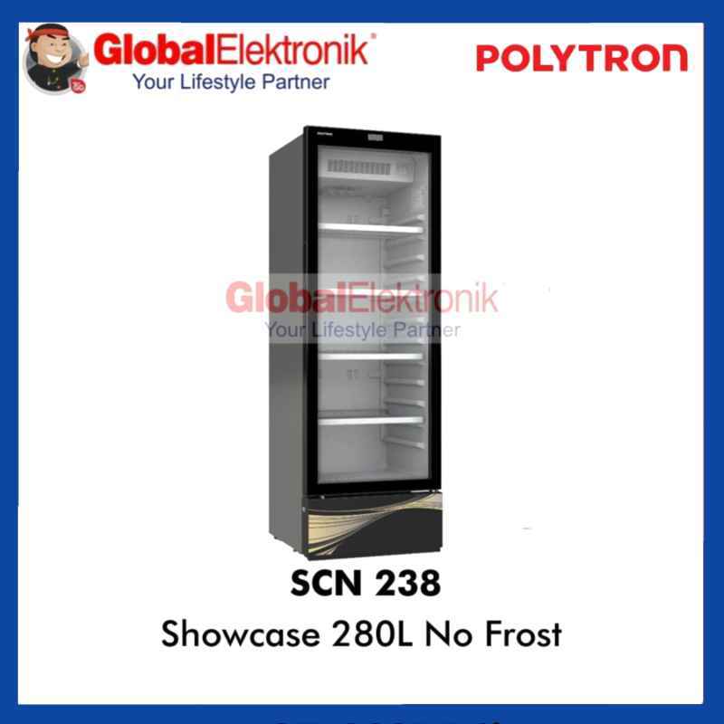 Jual POLYTRON Showcase SCN 238X / SCN 238 X 257L 8 Series No Frost ...