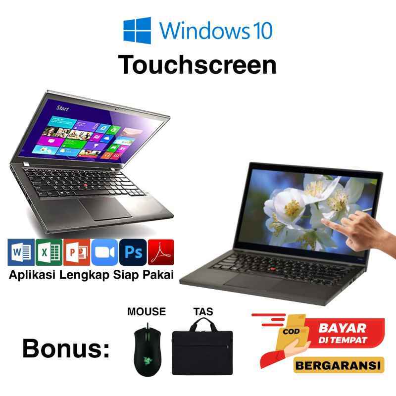 Promo LAPTOP L16 LENOVO TOUCHSCREEN ,intel Core i5 Gen 4th RAM 8GB SSD 128GB LAYAR 14in ...
