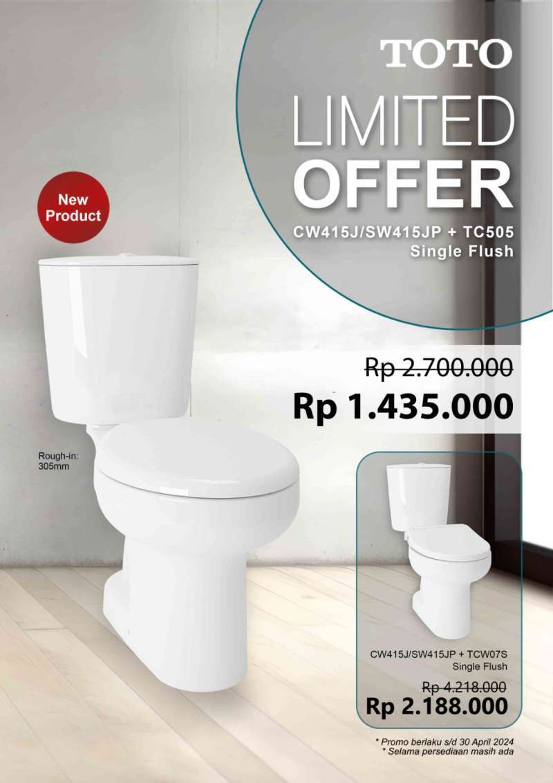 Jual Harga Kloset Duduk Merk Toto Komplit Original Murah - Harga Diskon ...