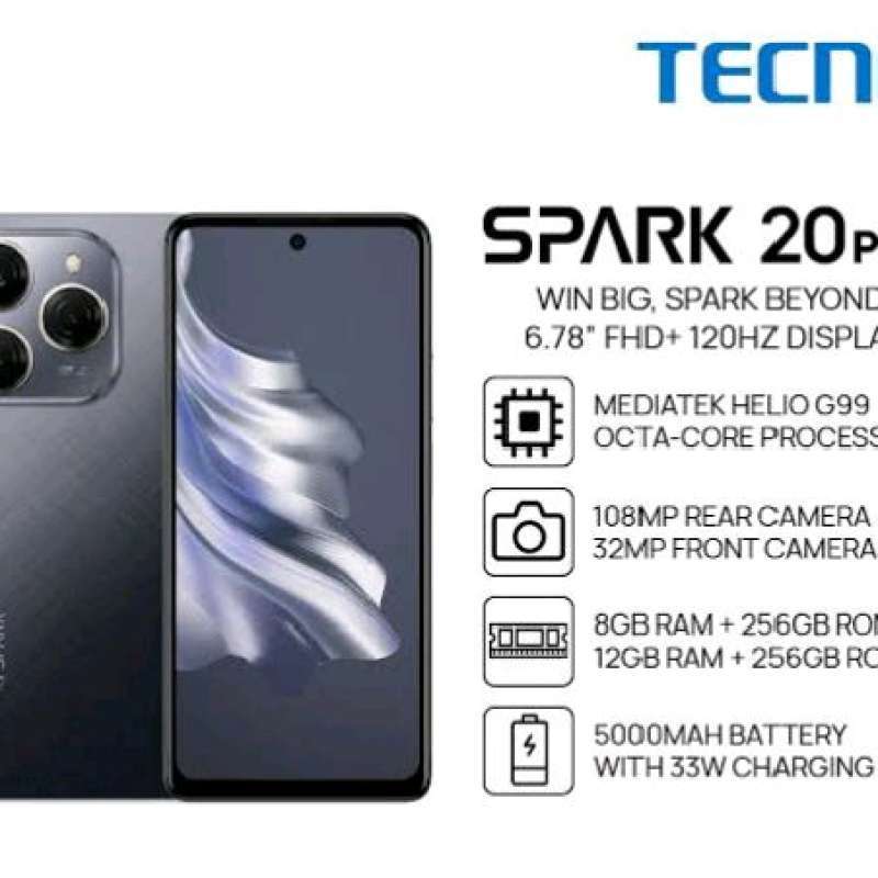 Jual Tecno Spark 20 Pro 12/256 Baru Resmi Di Seller Rief Bogor - Sukasari, Kota Bogor | Blibli