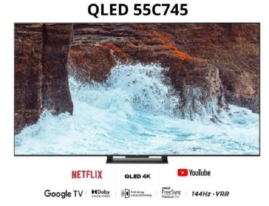 Promo Tcl 75c745 Qled 75 Inch Uhd 4k Smart Google Tv Dolby Atmos Vrr 144hz - Tv Only Diskon 12% ...