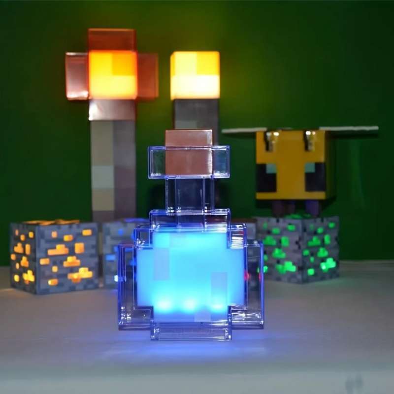 Jual Mojang Thinkgeek Lampu Led Minecraft Potion Bottle Color Changing ...