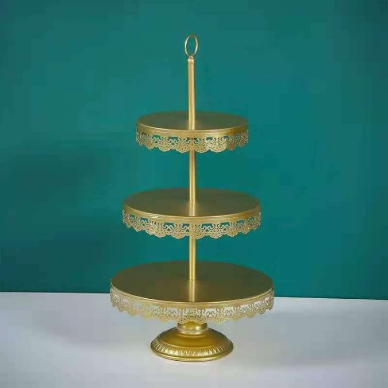 Promo New Fontain Cake Tray 3 Susun Tier Cupcake Rak Susun Kue Roti ...