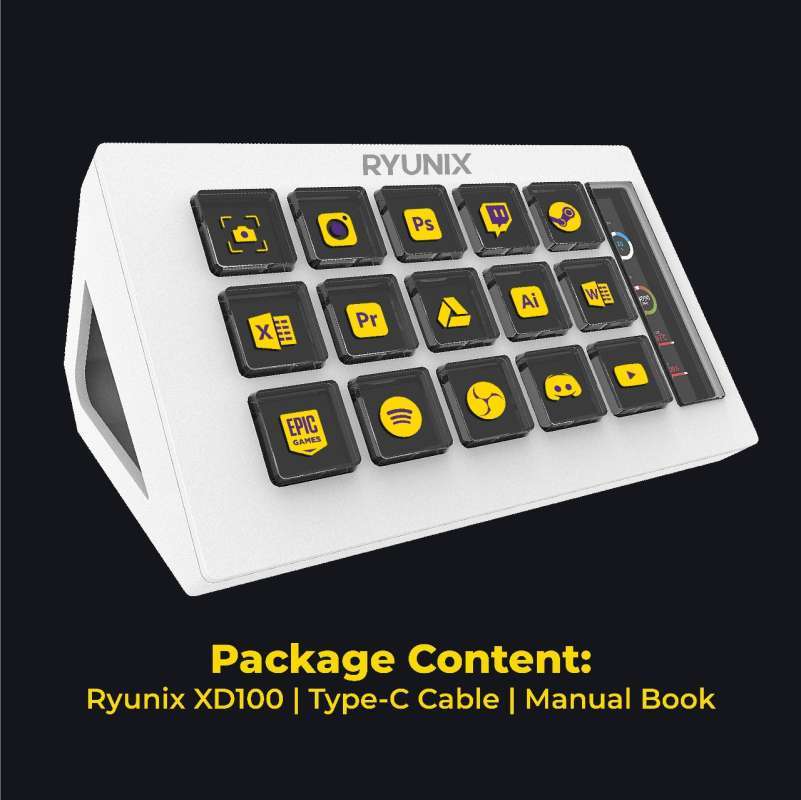 Jual Sades Ryunix Xd100 / Xd-100 Stream Deck Livestream Streamdeck ...