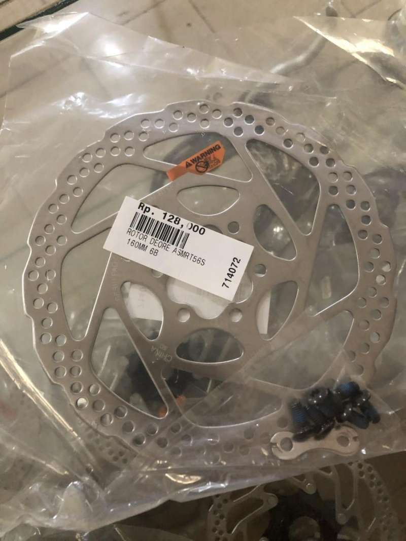 Jual Brake Rotor Shimano Deore Rt56 Asmrt56s 6b 6 Bolt 160 Piringan ...