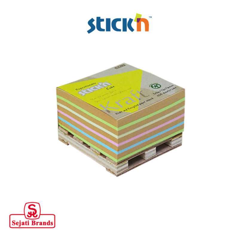 Promo Stickn Kraft Cube 21817 | Sticky Notes | Memo Tempel | Pembatas ...