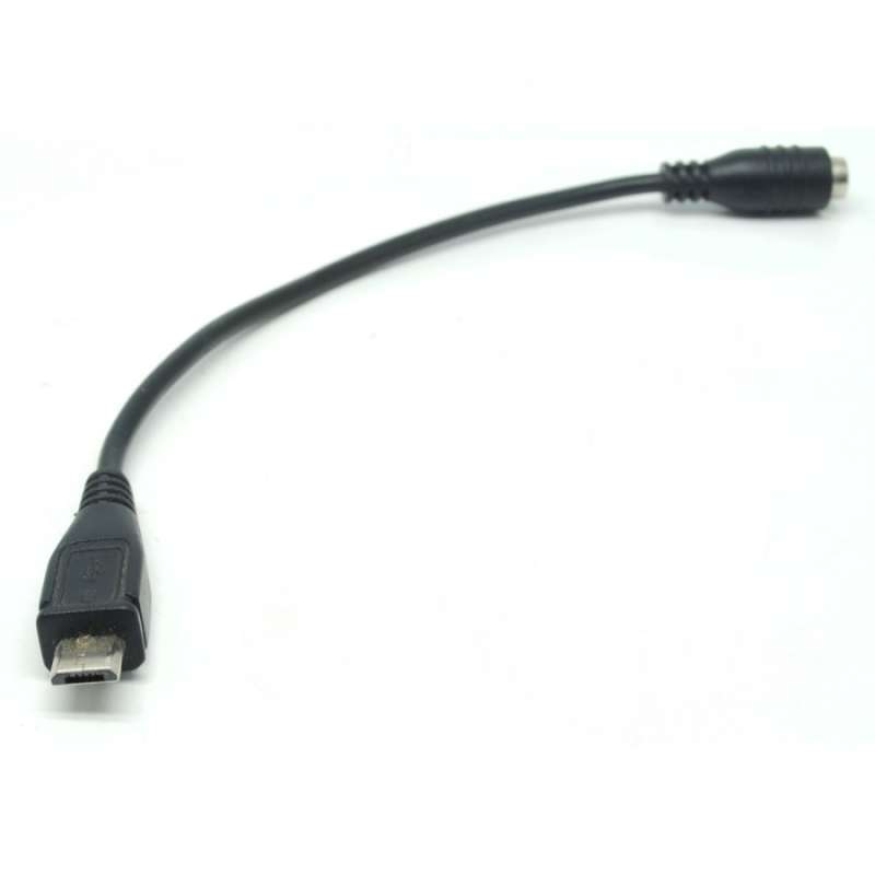 Promo Splitter Micro Usb To Female Jack 3.5 X 2.1mm Adapter Cable Black ...