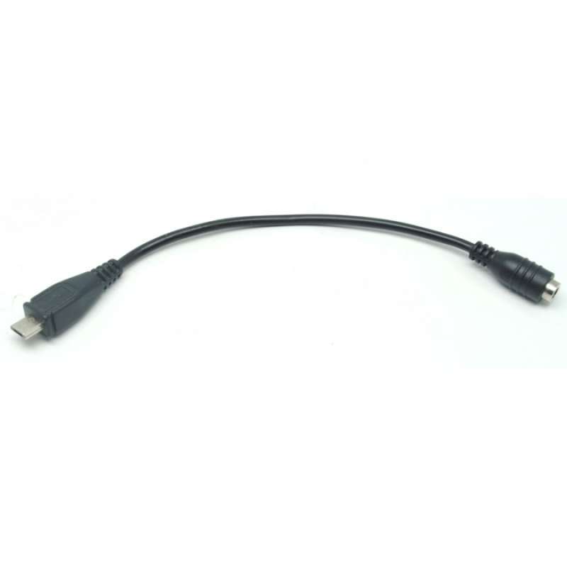 Promo Splitter Micro Usb To Female Jack 3.5 X 2.1mm Adapter Cable Black ...