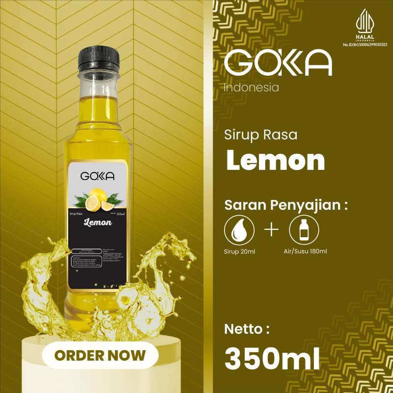 Jual Gokka Syrup / Sirup Gokka Minuman Segar Rasa Lemon 350ml Di Seller ...