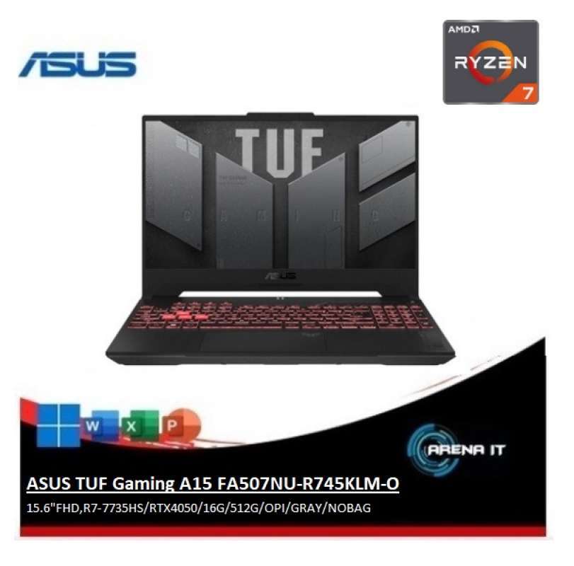 Promo Asus Tuf Gaming A15 Fa507nu-r745klm-o - Jaeger Gray [no Bag] [amd ...