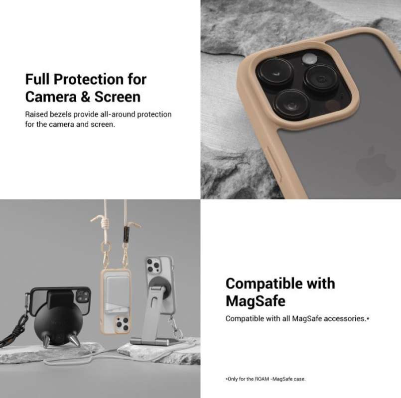 Promo Case iPhone 15 Pro Max Plus Mageasy Roam + Strap MagSafe Cover ...