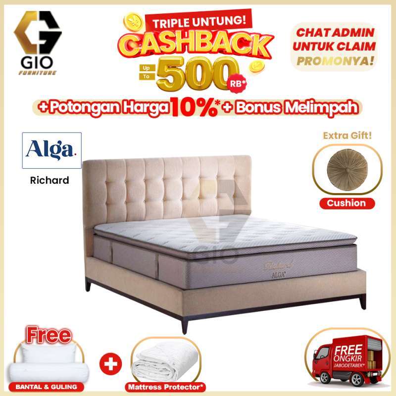 Jual Alga Kasur/springbed Richard Cloud (fullset) Di Seller ...
