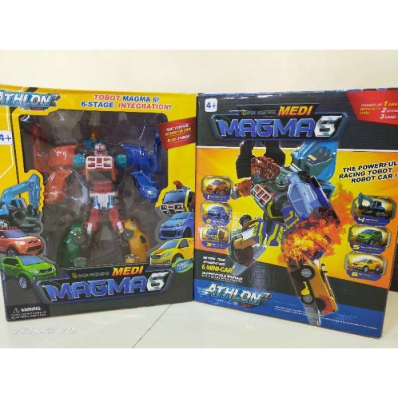 Promo Mainan Robot Magma 6 Besar - Robotan Mobil Transform Anak Laki ...