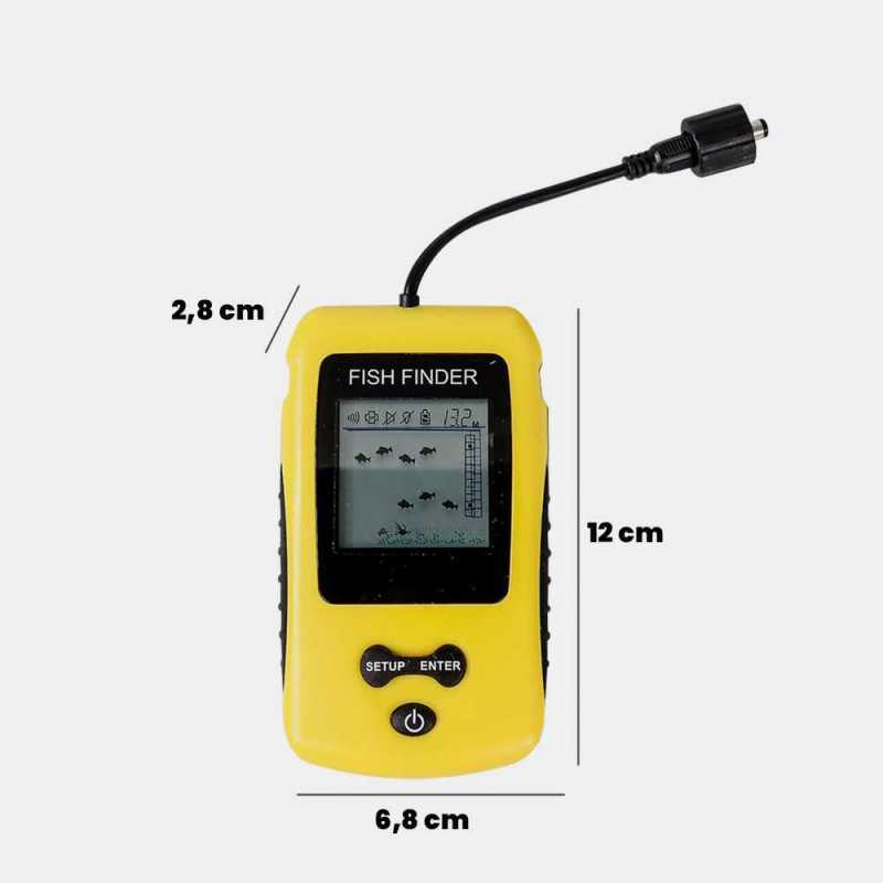 Jual Alat Pelacak Ikan Sonar Fish Finder Cable 4x4 Inch Display 100m Di ...
