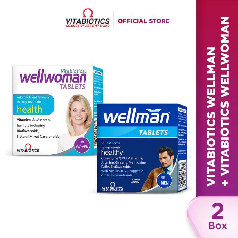 Promo Vitabiotics Wellman + Vitabiotics Wellwoman @30 Tablet Diskon 18% ...