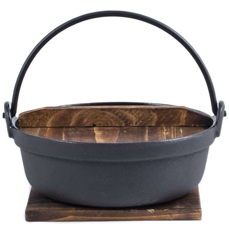 Promo Japanese Cast Iron Shabu Shabu Sukiyaki Nabe Pot 7 18cm Wajan ...