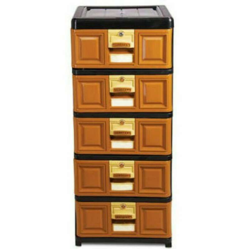 Promo Lemari Laci Plastik Napolly 5 Susun/container Laci Stb 500/laci 5 ...