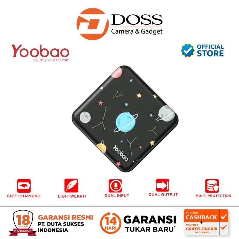 Jual Yoobao Power Bank M4 Mini-c 10000 Mah Mini Size Cube Powerbank Di ...