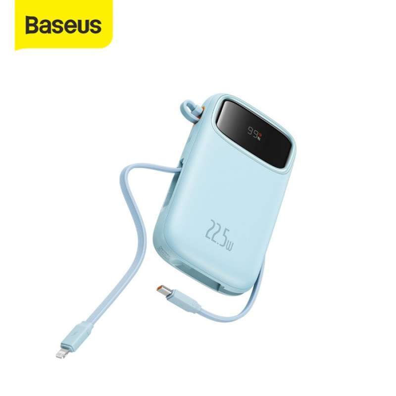 Jual Baseus Qpow2 22.5w Fast Charging Power Bank Dual-cable Type - Biru ...