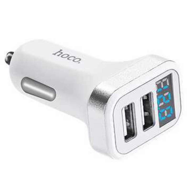 Jual Charger Mobil Fast Charging 2 Port 3.1a With Voltage Meter Di ...
