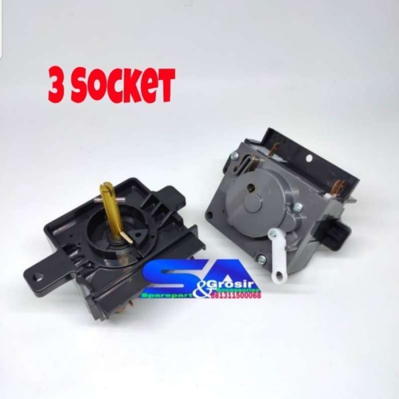 Promo Timer 3 Socket Model Panasonic Mesin Cuci-saklar Putaran 3 Pin ...