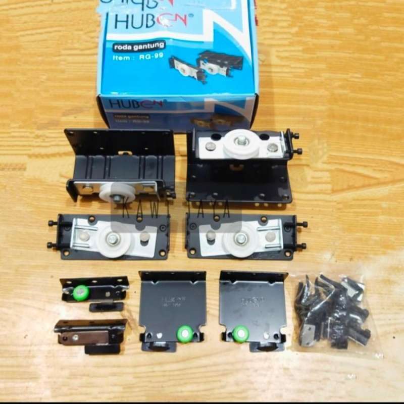 Jual Paket Lemari Rel Roda Sliding 2m 2 Daun Pintu Gantung Rg As 99 ...