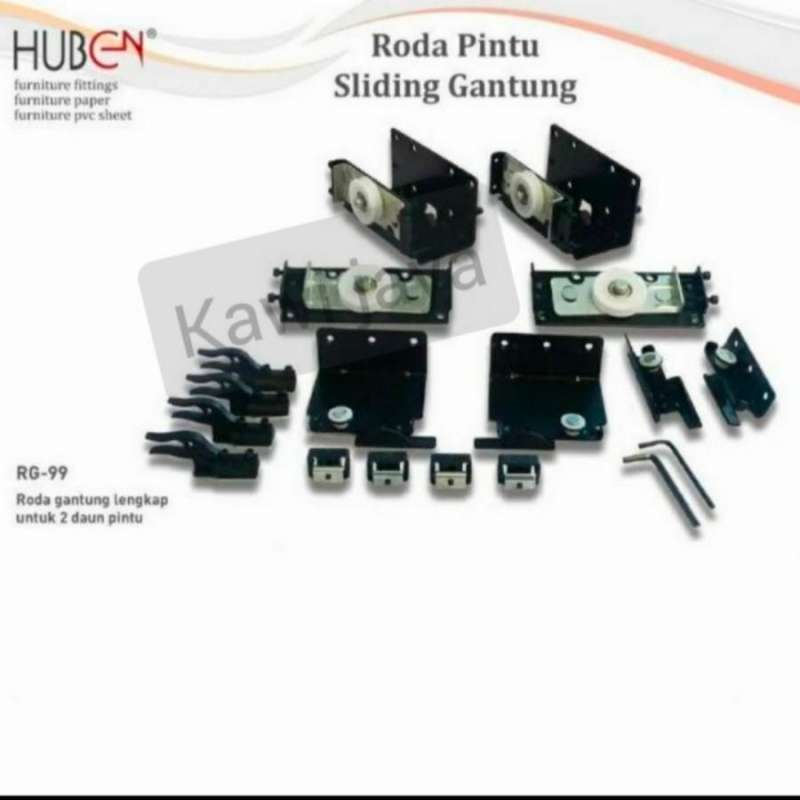 Jual Paket Lemari Rel Roda Sliding 2m 2 Daun Pintu Gantung Rg As 99 Huben - Rg-99 2m Di Seller ...