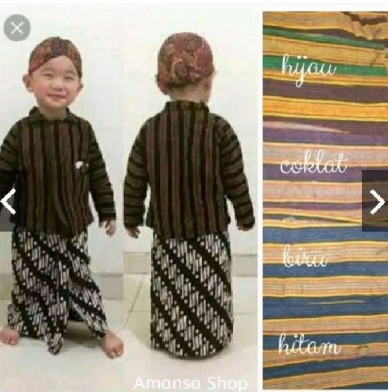 Jual Setelan Lurik Anak Baju Surjan Anak Laki Laki Adat Jawa - 14-15 Tahun Di Seller Yoshila ...